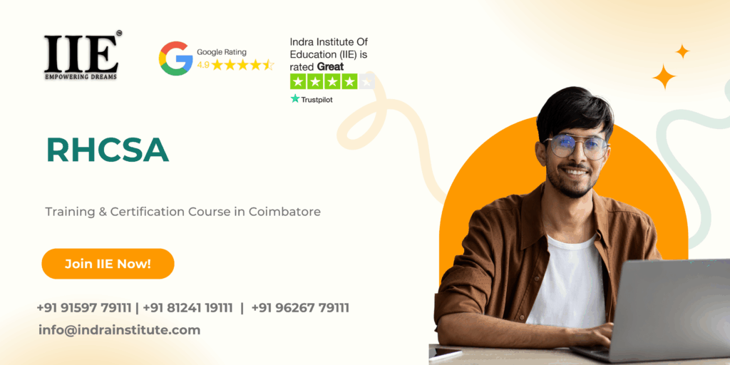 Learn RHCSA from Scratch in Coimbatore | Indra Institute